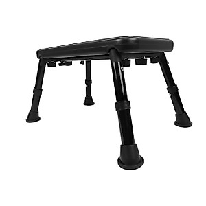 Pepe - Bath Step Stool for Adults Heavy Duty (395 lb, 8" - 10"), Caravan Kitchen Stool, Bath Steps for Elderly, Step Stools for Seniors Adjustable, Non Slip Stepping Stool, Safety Step Stool, Black.