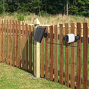 UYODM 3 Pack Solar Panel for Arlo Essential Spotlight | Weather Resistant, 16.5Ft Outdoor Power Charging Cable, Adjustable Mount | Not for Arlo HD Pro Pro2 Pro3 - Black