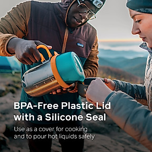 BioLite, CampStove KettlePot & Coffee Set, Stainless Steel Cookware Accessory for Camping & Outdoors