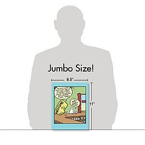 NobleWorks - Big Funny Birthday Greeting Card 8.5 x 11 Inch with Envelope (1 Pack) Large Jumbo Bday Welcome Mat J9283BDG