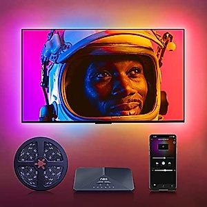 Lytmi Fantasy TV LED Backlight Kit, with Neo 2 Sync Box and TV led Strip Lights for 65~70” TV, Impressive Color Blends, Compatible with Alexa | Google Assistant | TV Box | Xbox | PS5 etc, App Control