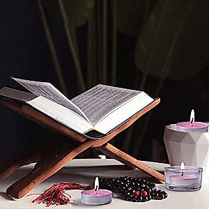 LANKER 50 Pack Mini Tea Lights Candles - Unscented - Smokeless - 2 Hour Burn Time - Decoration for Wedding, Party, Dating and Festival Celebration (Pink)