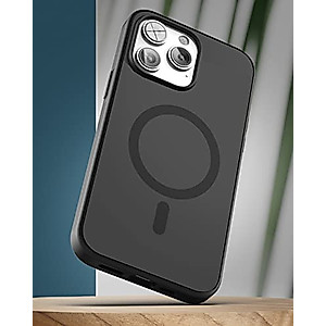 Encased MAG SlimShield Designed for iPhone 14 PRO Case with Belt Clip Holster - Compatible with MagSafe (Black)