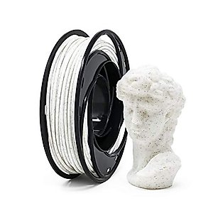 Gizmo Dorks Marble PLA 3D Printer Filament 1.75mm 200g, White