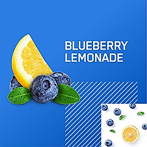 Optimum Nutrition Amino Energy Drink + Electrolytes for Hydration - Sugar Free, Amino Acids, BCAA, Keto Friendly, Sparkling Drink - Blueberry Lemonade, Pack of 12 (Packaging May Vary)