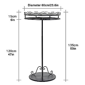 Household Products Floor-Standing Rotating Clothing Rack,Commercial Round Clothing Hanging Rack,Retail Display Heavy Clothes Garment Rack for Boutiques and Laundry Room