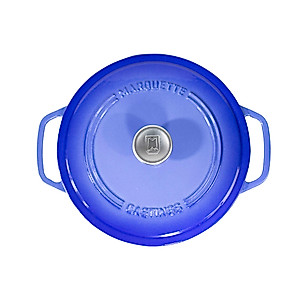Marquette Castings 6 qt. Enameled Cast Iron Dutch Oven (Superior Blue)