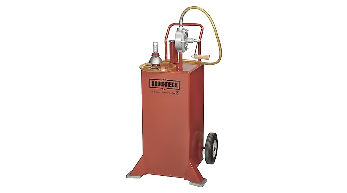 Roughneck 30-Gallon Steel Gas Caddy for Safe Fuel Storage