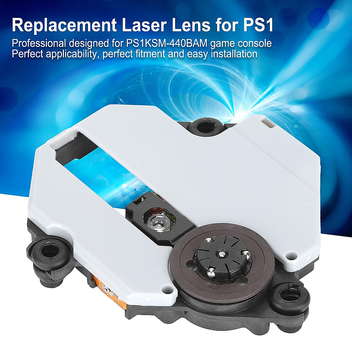 Shanrya Replacement Lens for PS1, for PS1 Optical Lens Replacement for Broken Lens PS1 Perfect Replacement Accessory for KSM‑440BAM Game Console(Default)