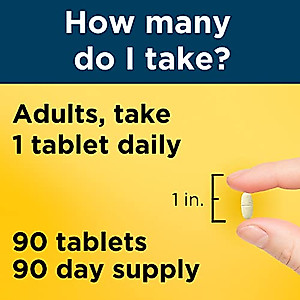 Nature Made Multivitamin For Him 50+, Mens Multivitamins for Daily Nutritional Support, Multivitamin for Men, 90 Tablets, 90 Day Supply