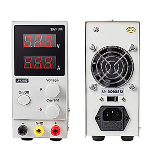 Priomive 30V 10A K3010D Mini Variable Regulated Adjustable DC Power Supply 110V/220V for Laboratory