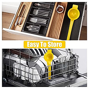 JIEJIE Lemon Squeezer - Lemon Juicer - Metal Manual Hand Juicer Tool, Lemon & Lime Squeezer,Kitchen Tools for citrus juicer & Dishwasher Safe