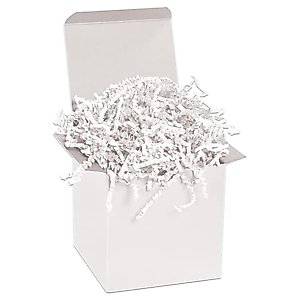 AVIDITI Crinkle Cut Paper Shred Filler, 40lbs Case | Shredded for Box Package, Stuffing, Bag, Packing, Gift Wrapping, Basket Shreds, Confetti, Holidays, Crafts, and Decoration, White