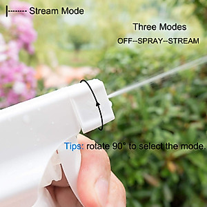 Clear Plastic Spray Bottle, Flutain 4-Pack 16OZ Empty Spray Bottles with Adjustable Nozzle, Fine Mist Spray Bottle for Cleaning Solutions