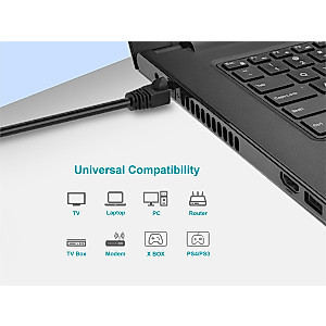 Monoprice - 124360 Cat6A Ethernet Patch Cable - Network Internet Cord - RJ45, 550Mhz, STP, Pure Bare Copper Wire, 10G, 26AWG, 10ft, Black