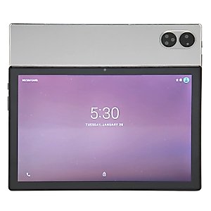 Zyyini P10 10 Inch Kids Tablet for Android 11, 6GB RAM 256GB ROM Octa Core Processor WiFi Kids Tablets,Dual Camera 2 Card Slots 7000mAh,for Daily Entertainment and Travel(Grey)