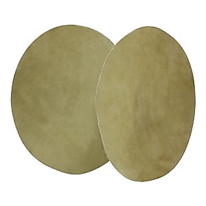 Milisten 2pcs Djembe Natural Replacements Skins Sound Cm Instrument Head Drum African Using for Convenient Lasting Accessory Round Replacements: Drums Goat Leather Heads Percussion