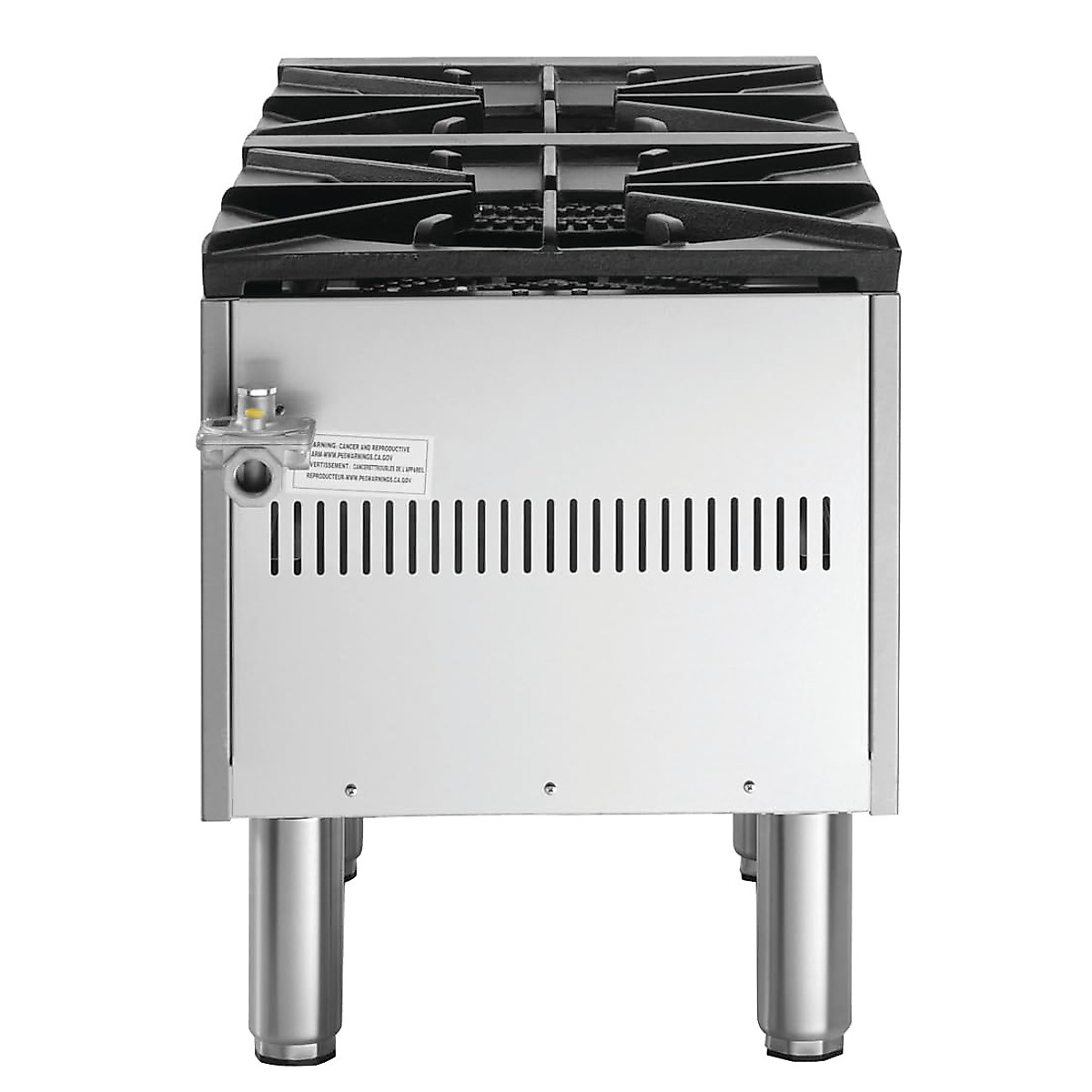 Kratos Commerial Double Stockpot Gas Range, 160,000 BTU Output, Field Convertible to Liquid Propane (29Y-074)