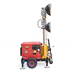 3/4.5m Height 4 * 200w Led Light Diesel Power Industrial Lasting Mobile Lighting Tower