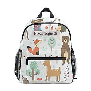 OREZI Custom Kids Name Toddler Backpack,Personalized Backpack with Name/Text Daycare Bag,Cus Color