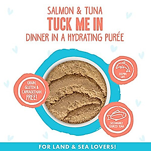 B.F.F. PLAY - Best Feline Friend Paté Lovers, Aw Yeah!, Salmon & Tuna Tuck Me In with Salmon & Tuna, 5.5oz Can (Pack of 8)