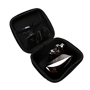 AidallsWellup Leather Case for Head Shaver, for Men's 5-in-1 Electric Head Shaver, Universal., Black Case