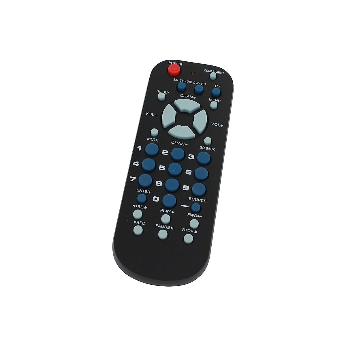 Replacement for RCA 3-Device Universal Remote Control Palm Sized - Compatible with Tivo VCR - Remote Code 0739