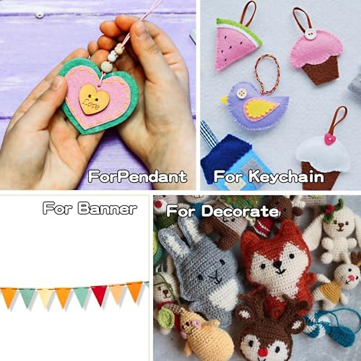 10 Pcs Brown Felt Sheets 7"x11.2" Felt Fabric for Crafts Squares Felt Fabric Sheets Thick Brown Fabric Non-Woven Felt Fabric for Halloween Christmas DIY Patchwork Sewing Craft Decorative Projects