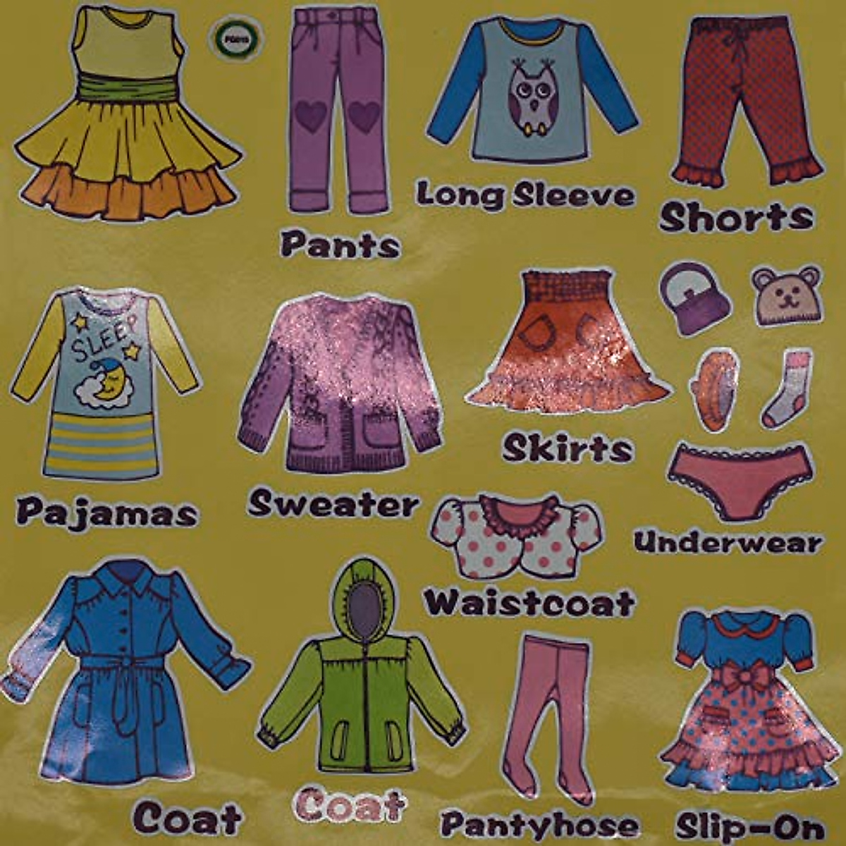 Maydahui 2 Sheets（31 Count） Dresser Clothing Decals 11 * 11inch Boys Girls Clothing Sort Wall Sticker Removable Clothes Classification Label for Wardrobe Drawer Organizing Home Bedroom Decoration