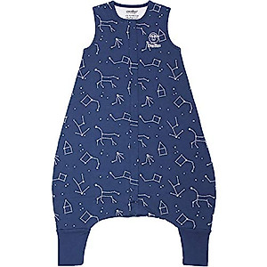 Woolino 4 Season Baby Footed Sleep Bag Sack, Australian Merino Wool, 18-36mo, Nightsky