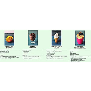 Ice Cream Maker/Pan/Roll - Frozen Yogurt, Sorbet, Gelato - Family Fun, Healthy Alternative DIY at home (Turquoise)