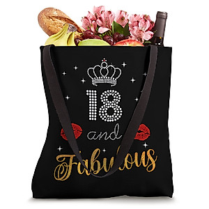 Fabulous Queen 18 years old sassy 18th Birthday Tote Bag