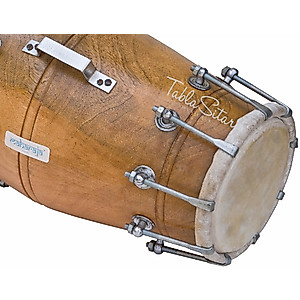Maharaja Musicals Dholak Drum, Mango Wood, Bolt-tuned, Padded Bag, Spanner, Dholki Musical Instrument (PDI-104)