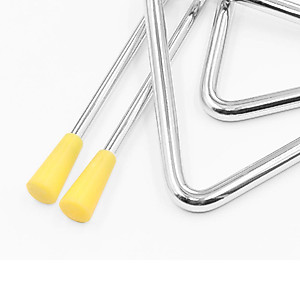 Elitee Hand Percussion 6 Inch Triangle Instrument with Striker, Pack of 2