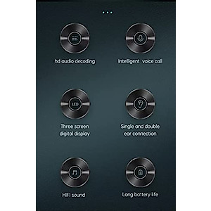 2022 New X8 F9 F9-5 F9-10 Wireless TWS BT 5.1 Earphone LED Power Display Audifonos Headphone Headset in-Ear HiFi Earbuds X8 Black