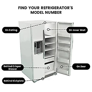 WIRELEL WR55X10942 Refrigerator Main Control Board Compatible for GE Replaces Part Numbers AP4436216, PS12069099 AP6048447 WR49X10060 Motherboard - 1 Year Warranty