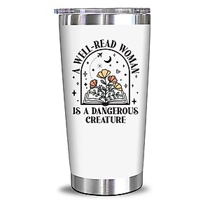 NewEleven Christmas Gifts For Book Lovers - Book Lovers Gifts For Women - Bookish Gifts For Readers, Librarians, Bookaholics, Bookworms - Birthday Gifts For Women, Her, Best Friend – 20 Oz Tumbler