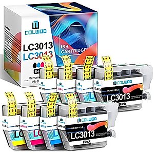 COLWOD [New Chip LC3013 LC3011 Compatible Ink Cartridge Replacement for Brother LC-3013 High Yield Work with MFC-J491DW MFC-J497DW MFC-J895DW MFC-J690DW Printer Ink (2Black, 2Cyan, 2Magenta, 2Yellow)