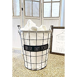 Rae Dunn Heavy Duty Laundry Hamper - by Designstyles