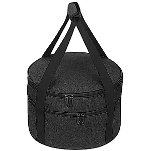 Casserole Carrier,Insulated Pie Carrier with Lid and Handle,Pie Carrier for Transport Pie Holders for Multiple Pies,Pie Carrying Case Casserole Carriers for Hot or Cold Food Picnic Pizza.12.5 Inch