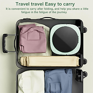 Portable Washing Machine，Foldable Mini Washer，6.5L，3 Modes Deep Cleaning，Detachable Drain Basket，Low Noise Mini Washing Machine for Underwear，Baby Clothes，Socks，Briefs Washing，Mini