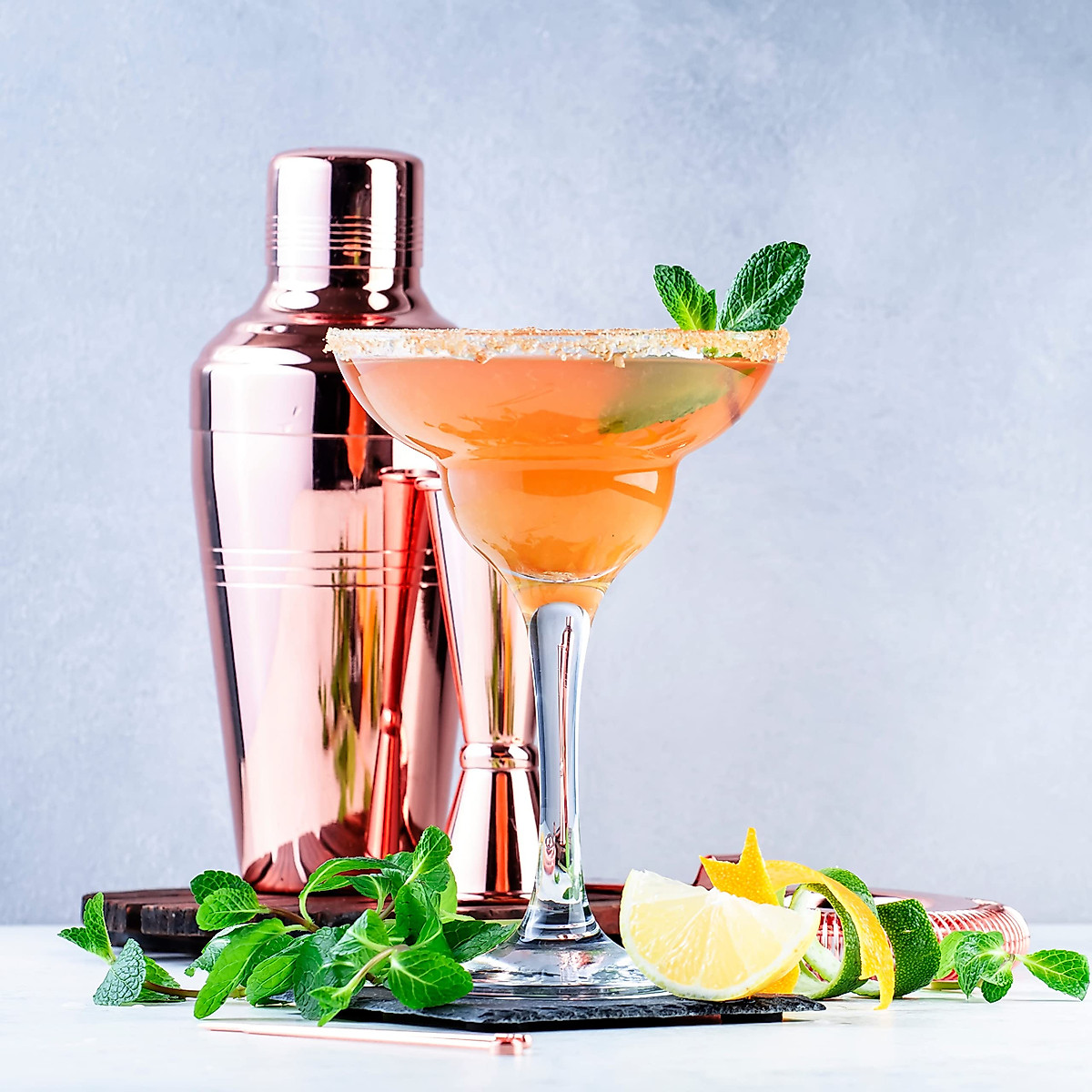 Set of 6 Margarita Glasses Martini Glasses, Whiskey, Gin, Tequila, Tall Cosmopolitan Glasses Bar Drinking Glasses Goblet Gift Set