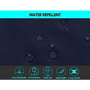 Little Donkey Andy Men's UPF 50+ Jacket Sun Protection Breathable, Quick-Dry Summer Shirts Lightweight Packable for Running Hiking (Outer Space M)