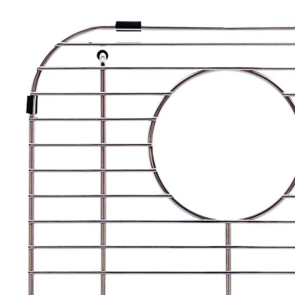 Franke Evolution Universal Double Bowl Sink Protection Grid in Stainless Steel with Rear Drain, FGD75, 13.125" x 11.625" x 1.25"