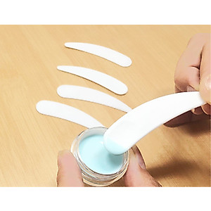 yueton 2 Sets of 5 Different Refillable Tools, Funnel/Measuring cup/Transfer Pipettes/Mask Spatula/Cosmetic Scoop