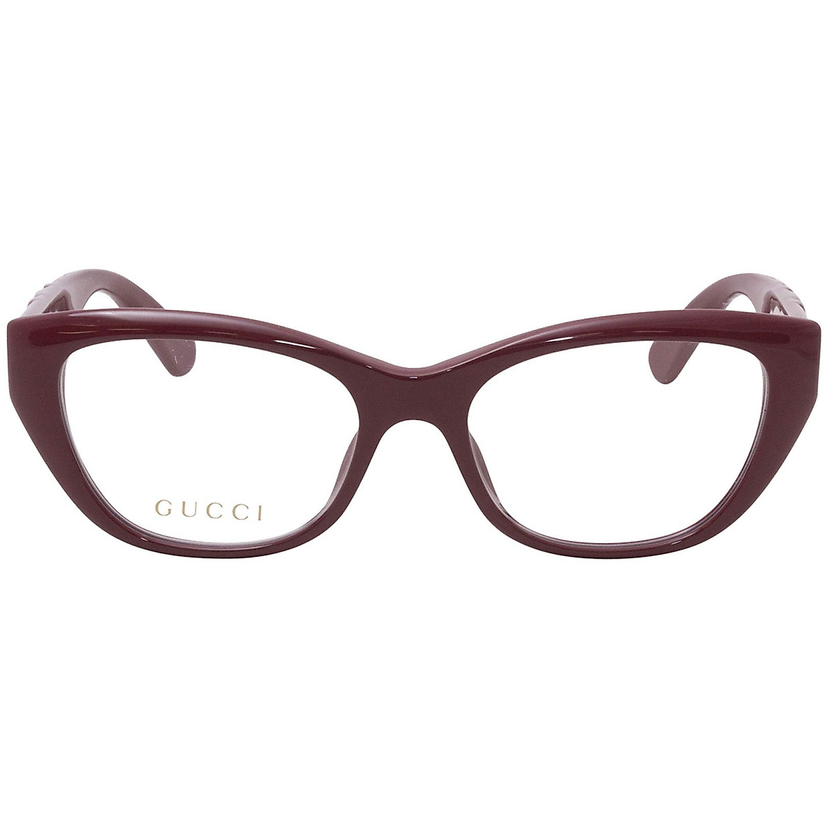 Gucci GG0813O 003 Eyeglasses Women's Burgundy/Gold Full Rim Optical Frame 52mm