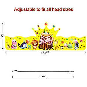 ceiba tree Birthday Crowns for Classroom Kids Bulk 30 Pcs Birthday Hats Students Birthday Party Hats Party Favors Fitted with Clasps