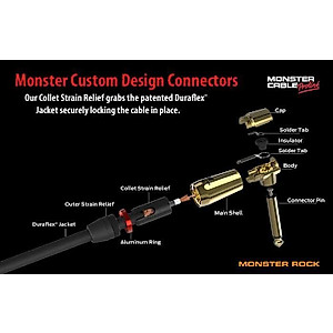 Monster Prolink Rock Instrument Cable - 12 ft - Straight to Straight