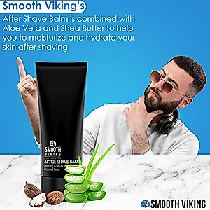 After Shave Balm For Men - Alcohol-Free Mave Balm with Spiced Black Pepper Scentens Aftershave for Sensitive Skin (4 Oz) - Soothing, Moisturizing Face Care Post Sh