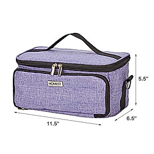 HOMEST Carrying Case for Cricut Joy, Lightweight Travel Tote Bag for Cricut Joy and Tool Set, Multiple Pockets for Accessories and Supplies Storage, Purple